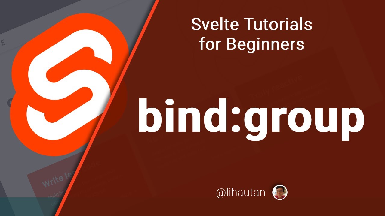 Svelte Tutorial for Beginners - bind:group
