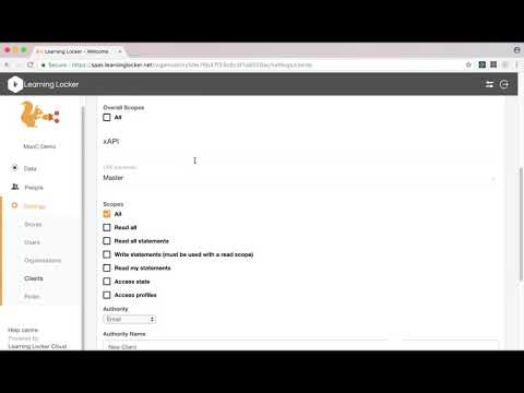 How To Use Clients & Stores in Learning Locker LRS | #LearnxAPI