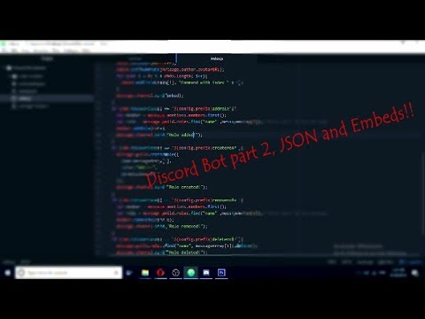 Making a discord bot in JavaScript part 2! JSON and Embeds!