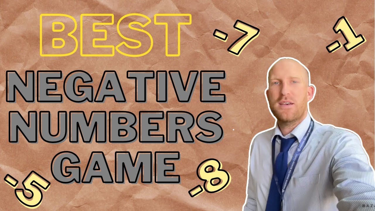 The BEST negative numbers game you can play!