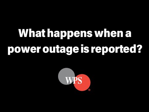 WPS power outage restoration response