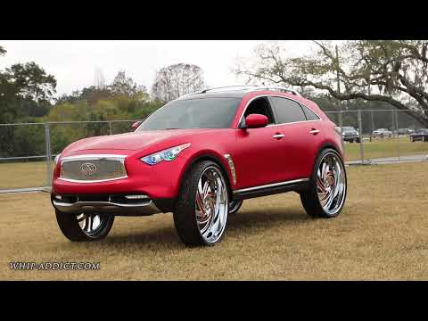 Infiniti QX70 Rides High on 32-Inch Wheels, Looks Ridiculous ...