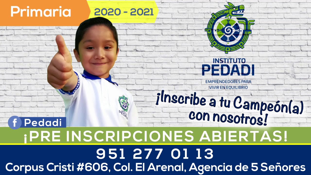OFERTA EDUCATIVA PEDADI 2020-2021