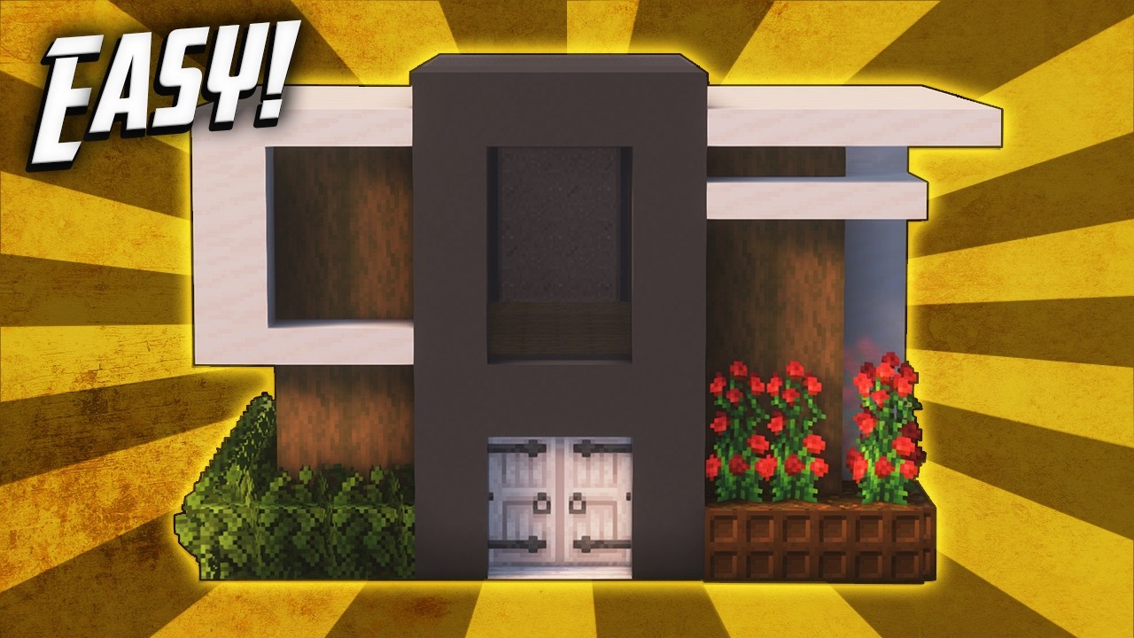 Minecraft: How To Build A Small Modern House Tutorial (#53) - Minecraft Builders