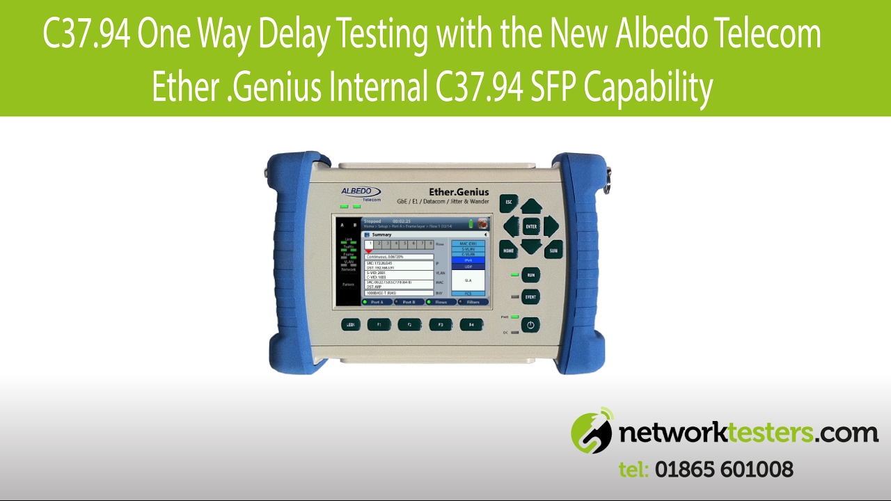 C37.94 OWD Testing on Albedo Ether.Genius with Internal C37.94 SFP