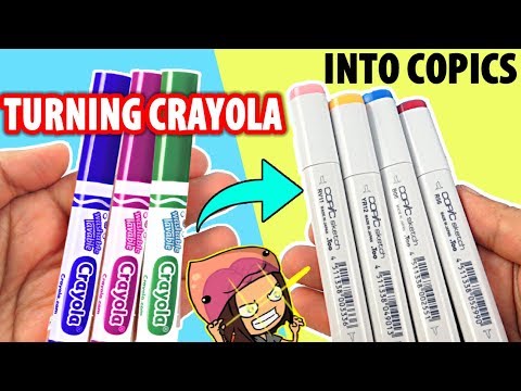 CAN WE TURN CHEAP CRAYOLA MARKERS INTO EXPENSIVE COPIC MARKERS?