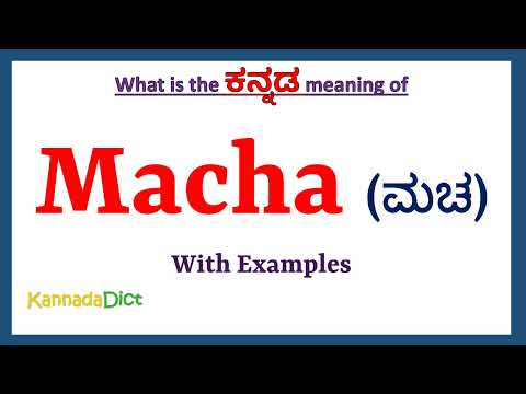 Macha Meaning in Kannada | Macha in Kannada | Macha in Kannada Dictionary |