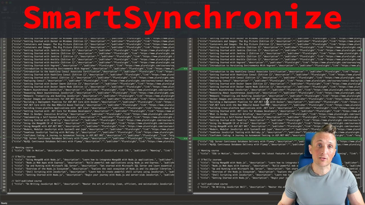 Interactive Diffs with SmartSynchronize - Checking ChatGPT's Generated JSON