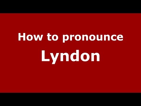 How to pronounce Lyndon (Colombian Spanish/Colombia) - PronounceNames.com