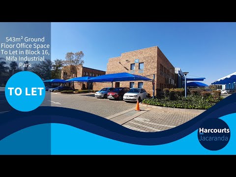 543m² Ground Floor Office Space To Let in Block 16, Mifa Industrial Park