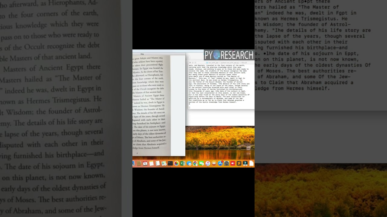 OCR Text recognition with Python and API