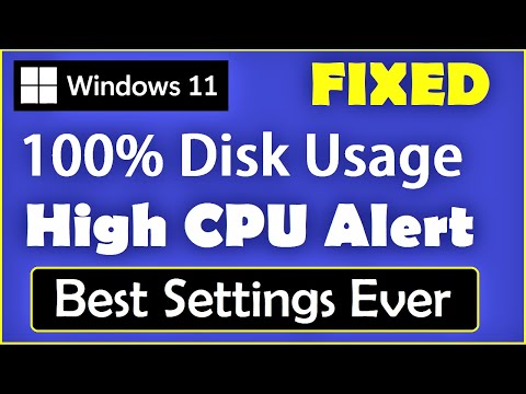 How to Fix 100% Disk Usage in Windows 11 [ 100% to 23% ] High Disk / Memory Usage Fix