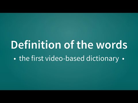 First video-based dictionary