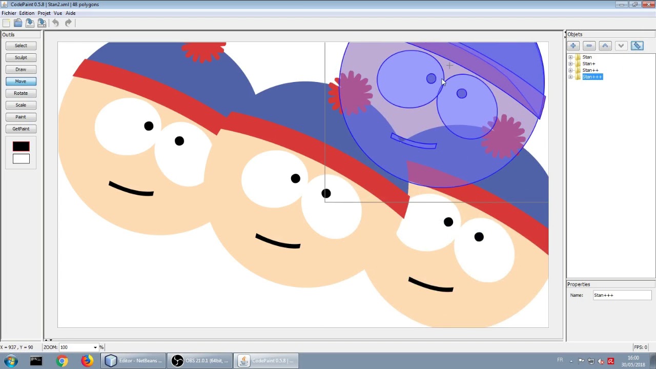 CodePaint: A Java Vector Graphics Editor