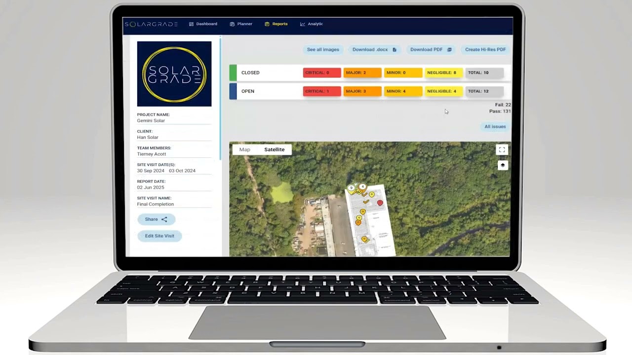 SolarGrade Analytics Dashboard