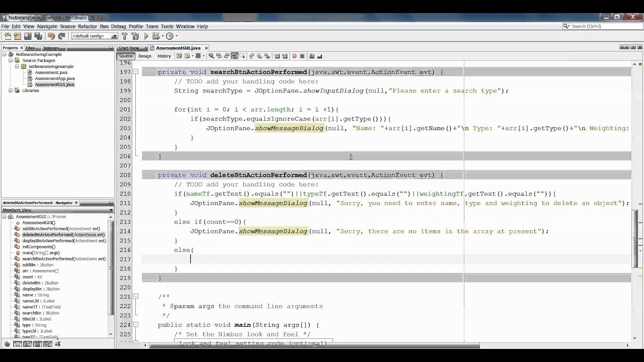 Arrays of Objects Worked Example Part 3 (Deleting objects)