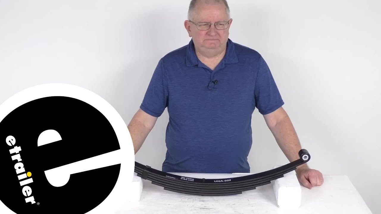 etrailer | A Closer Look at the 6-Leaf Double-Eye Spring for 5,000-lb Trailer Axles