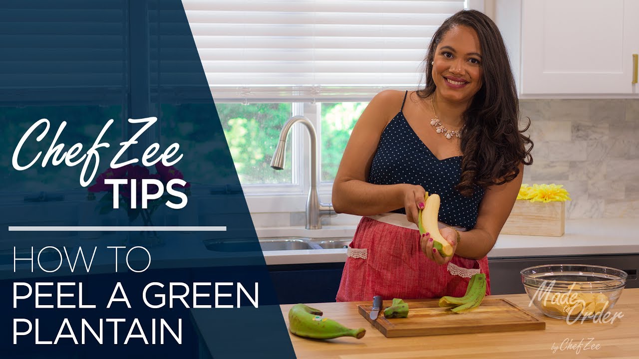 How to Peel a Green Plantain | Mangu Series Ep. 1 | Cooking Tips | Made to Order | Chef Zee Cooks