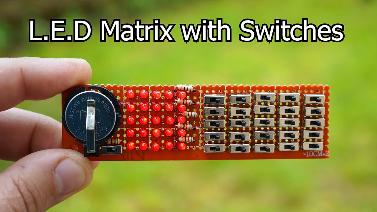 Homemade 5x5 LED Matrix without using Microchip
