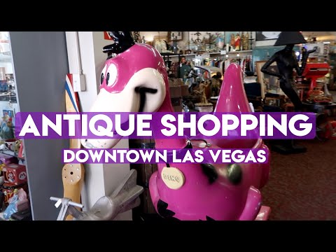 ANTIQUE SHOPPING- Las Vegas Arts District- RECYCLED PROPAGANDA ART STORE