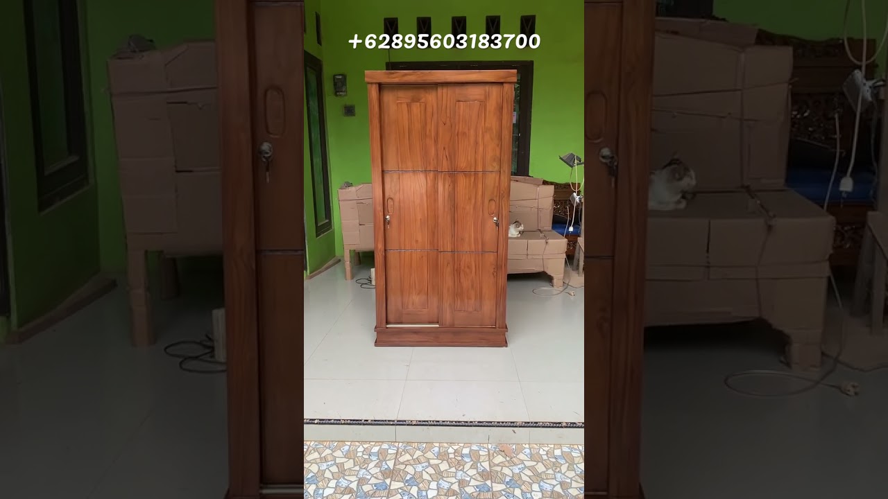 Ide Lemari Pakaian Minimalis 2 Pintu Sliding Modern Terlaris