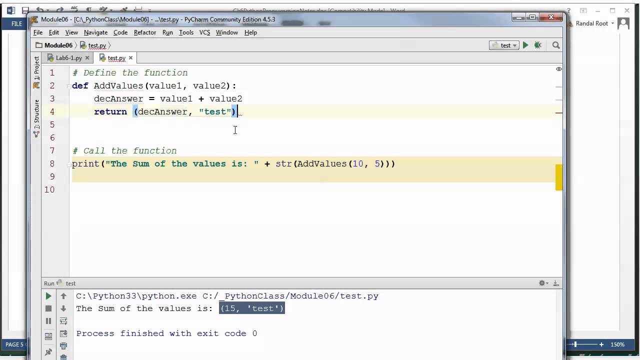 Python Module 06 06 Return Values