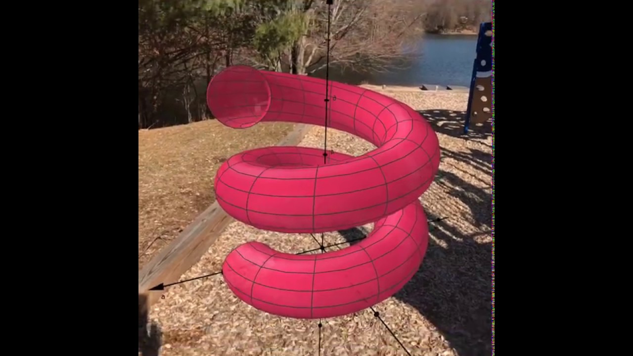 GeoGebra 3D GC with Augmented Reality Meets the Playground!