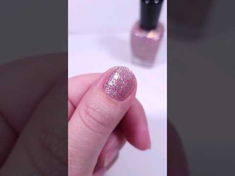 Zoya Twinklette 🩷 A rose gold holographic infused with micro pink shimmer. #nails #shorts #zoya