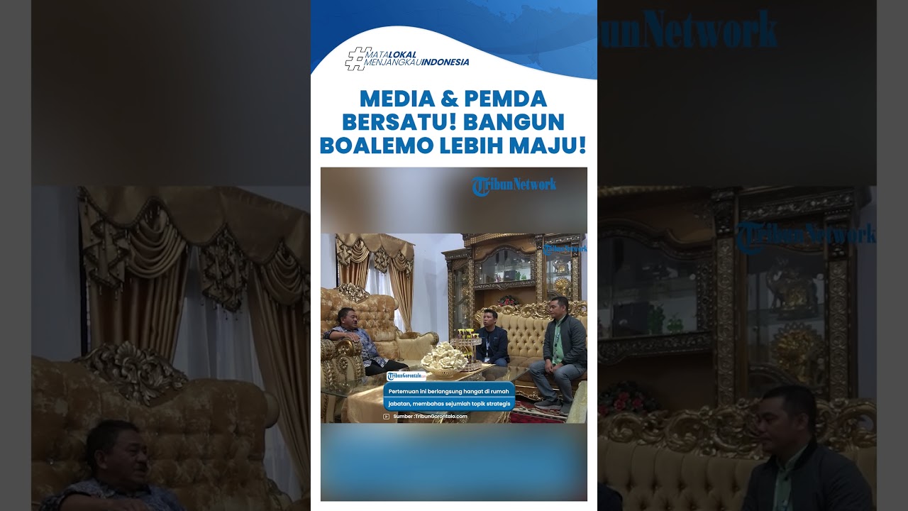 Bupati Boalemo Rum Pagau Sambut Kunjungan TribunGorontalo com, Bahas Transformasi Media & Penguatan