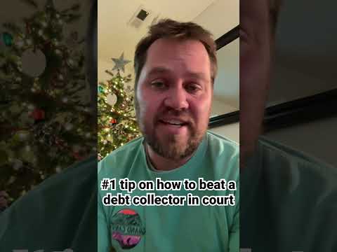 #1 tip on how to beat a debt collector in court
