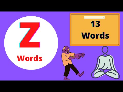 Words that start with Z || Letter Z words || Z words vocabulary||#vocabulary