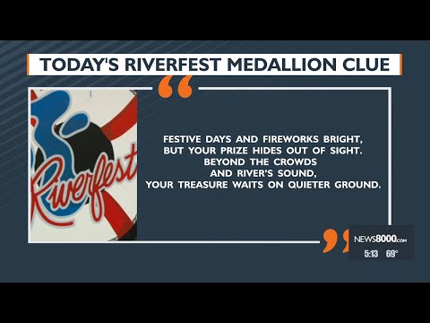 Today's Riverfest Medallion Clue