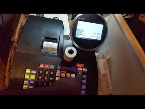 ROYAL ALPHA 1100ML CASH REGISTER, MAKING A SALE