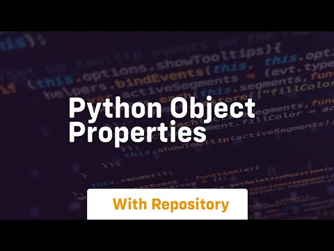 python object properties