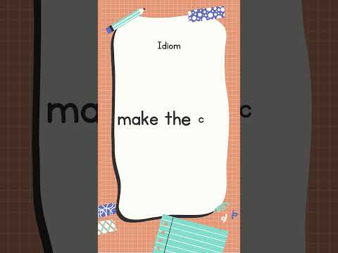 English Idiom and Meanings | make the cut with sound 📖 #shorts #englishtranslationtoall
