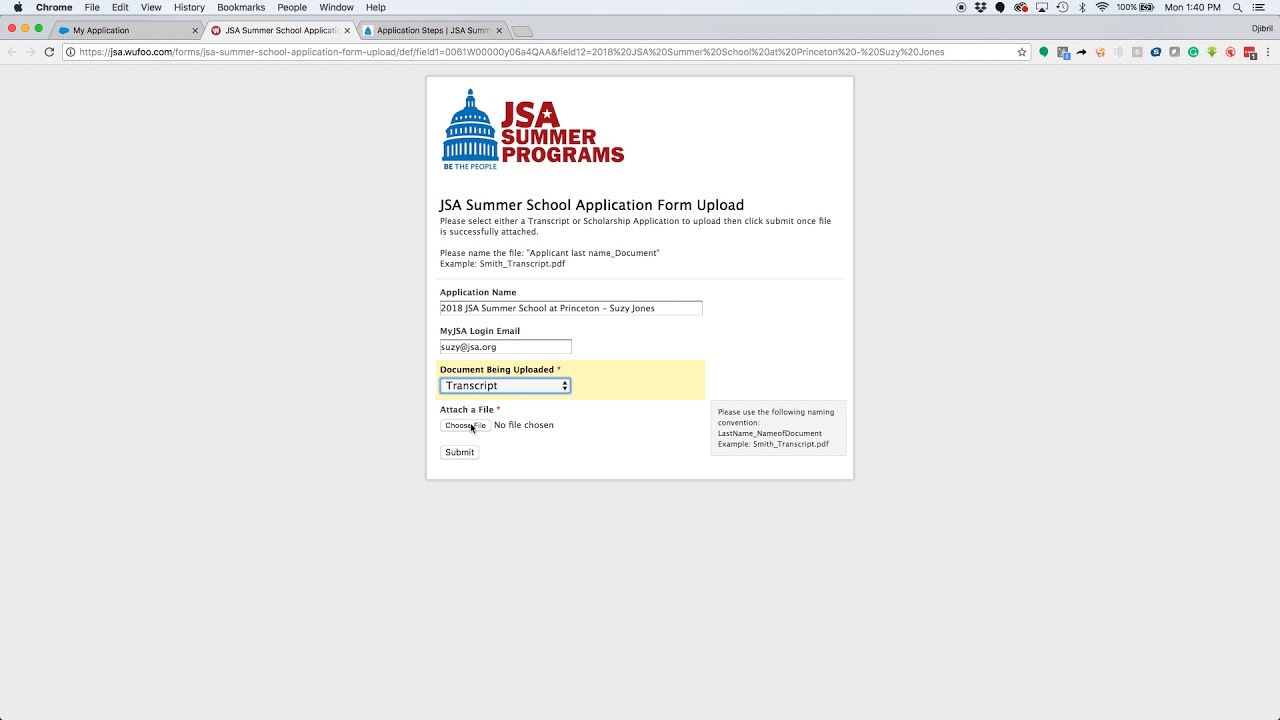 Submitting your Transcript and Next Steps