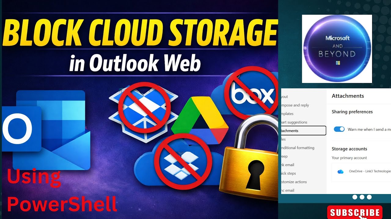 Restrict External Storage Providers in Outlook Web (OWA) | Microsoft 365 Admin Guide