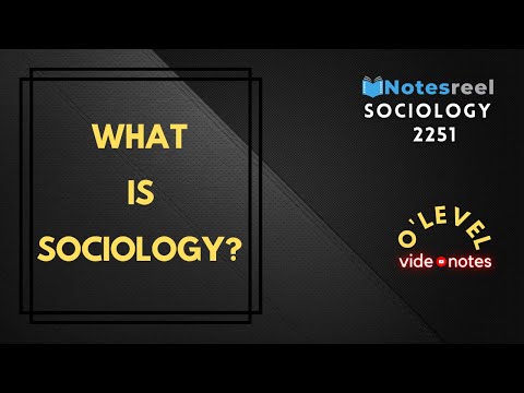 What is Sociology | O Level Notes Sociology 2251