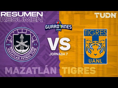 Resumen y goles | Mazatlán F.C. vs Tigres | Guard1anes 2020 Liga Mx - J7 | TUDN