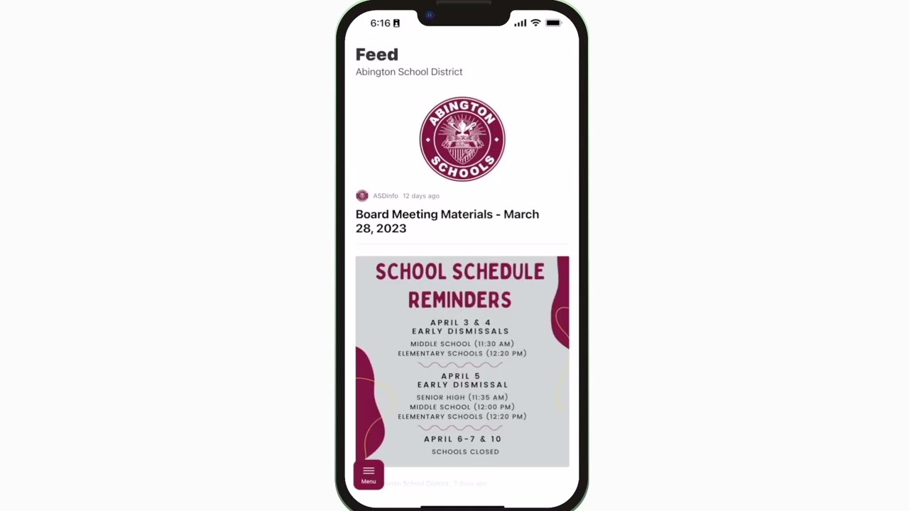 Download the Abington School District mobile app