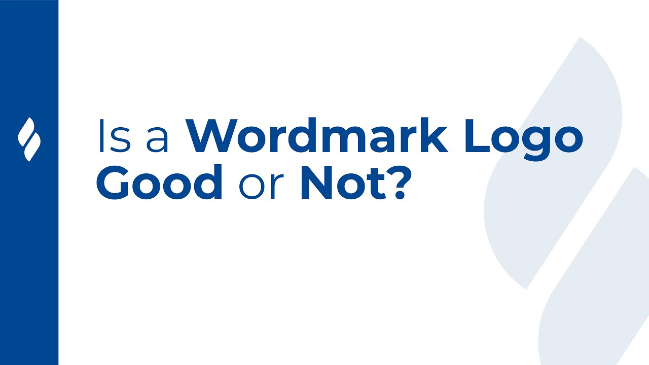 Is a Wordmark Logo Good or Not? #logo #logodesign  #LetsMakeYourStatement #BeOriginal