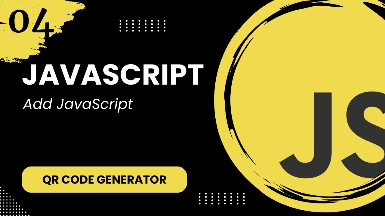 JavaScript QR code generator #4 - Add JavaScript