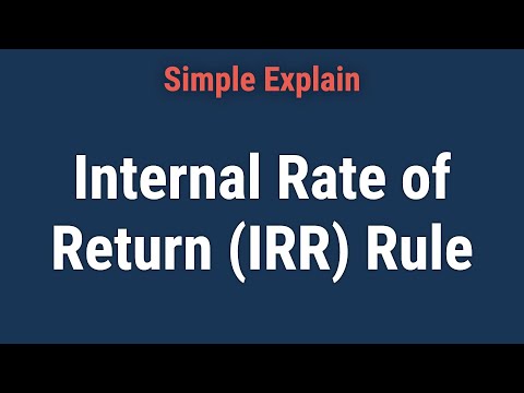 Internal Rate of Return (IRR) Rule: Definition and Example