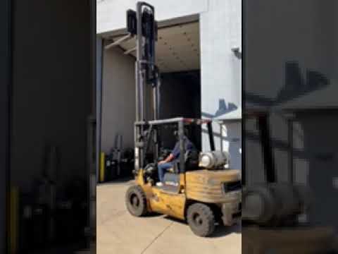 Caterpillar Forklift Truck, Model GP30, S/N 7AM05168, LPG, 6,000 LB. Capacity, 3-Stage Mast, 186"