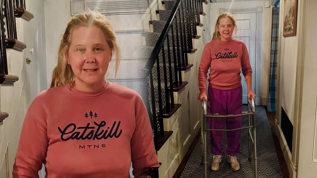 Amy Schumer Using Walker After Back Surgery