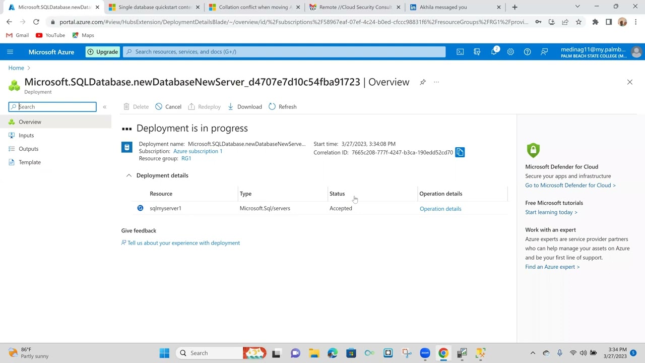 Create a single database   Azure SQL Database