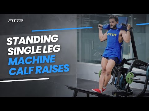 How To Do Standing Single leg machine calf raises | Exercise Video
