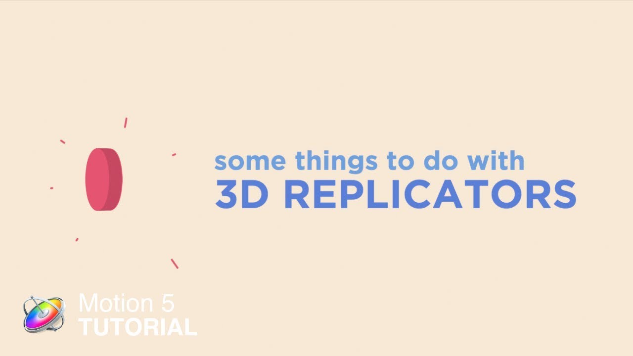 Motion 5 Tutorial: 3D Replicators