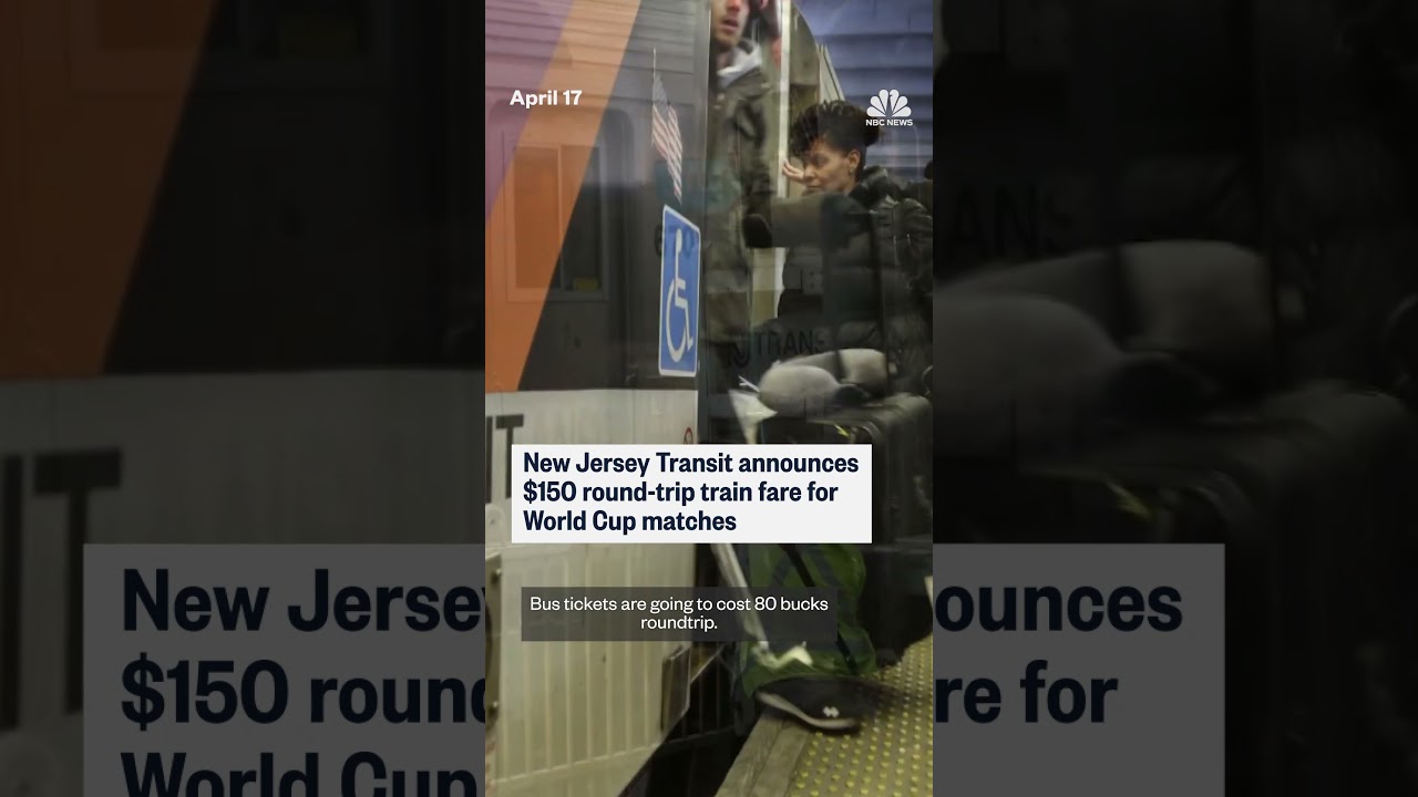 New Jersey Transit announces $150 round-trip train fare for World Cup matches