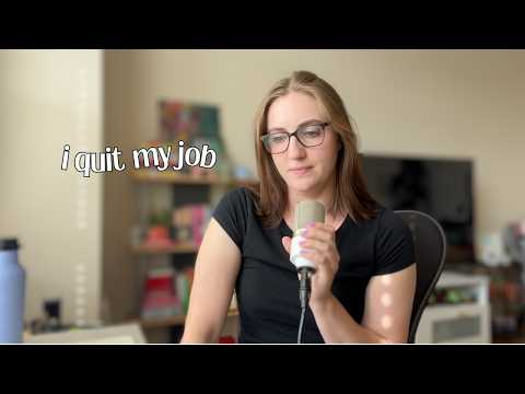 i (finally) quit my job for my mental health.